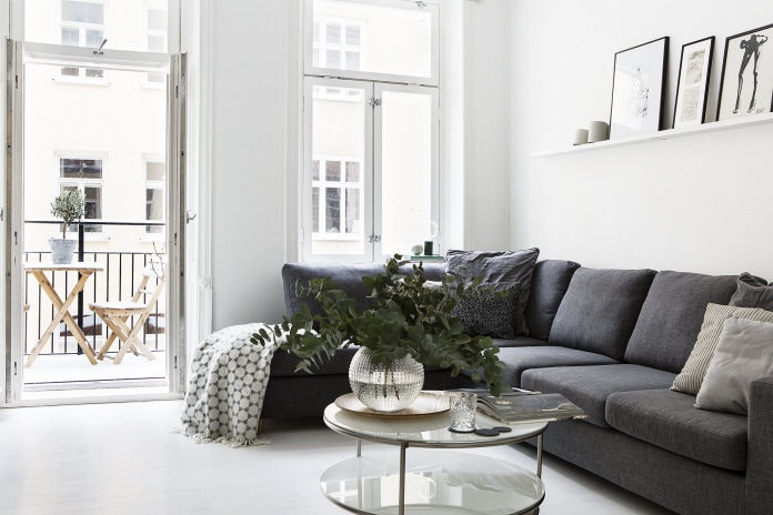 Monochrome flat in Stockholm - COCO LAPINE DESIGNCOCO LAPINE DESIGN