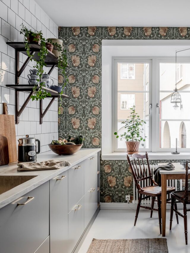 19 inspiring kitchen wallpaper ideas to enhance a modern interior ...
